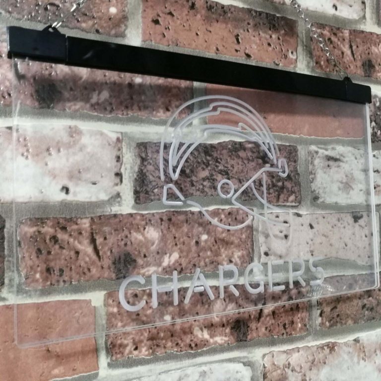 Los Angeles Chargers Football Bar Decor Dual Color Led Neon Sign - neon ...
