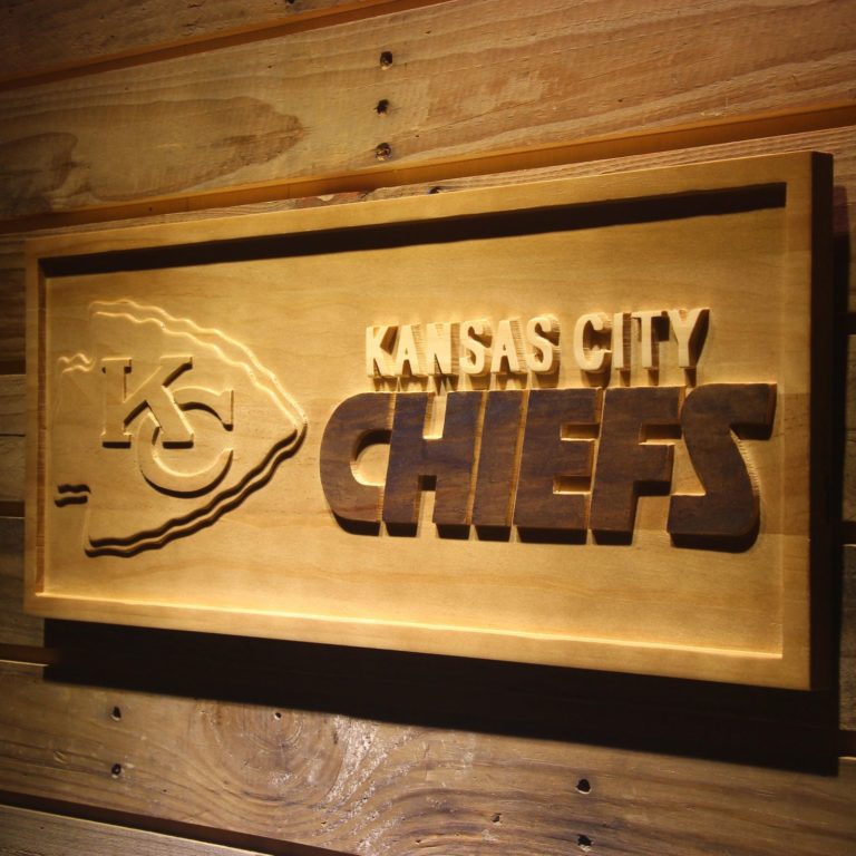 Kansas City Chiefs Wood Sign - neon sign - LED sign - shop - What's ...