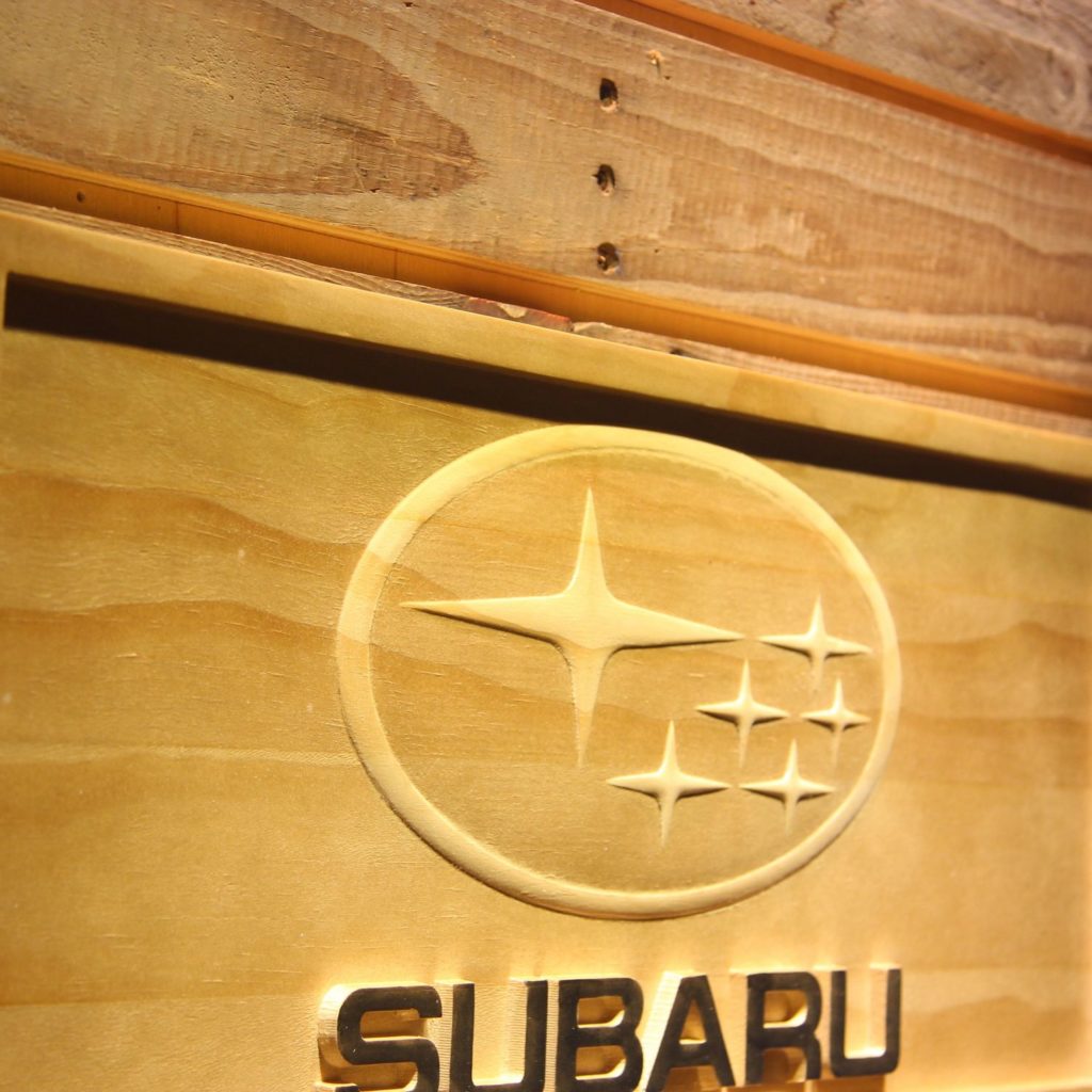 Subaru Wood Sign - neon sign - LED sign - shop - What's your sign?