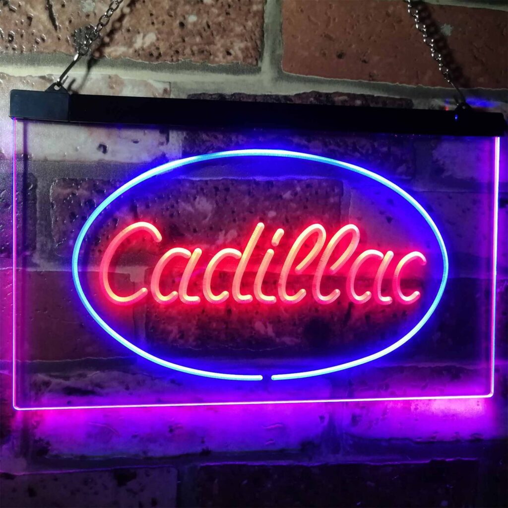 Cadillac LED Neon Sign - neon sign - LED sign - shop - What's your sign?