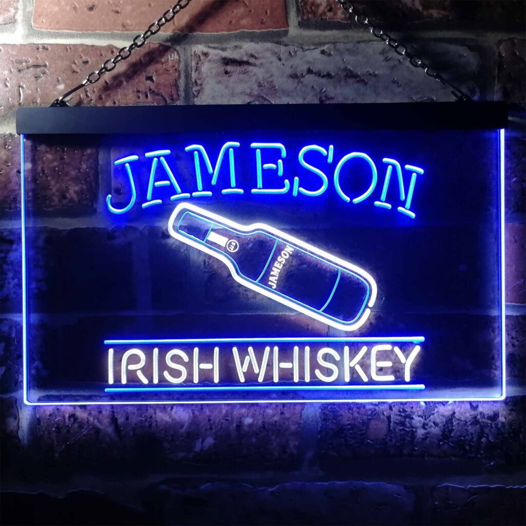 Jameson Irish Whiskey - Bottle LED Neon Sign - neon sign - LED sign ...