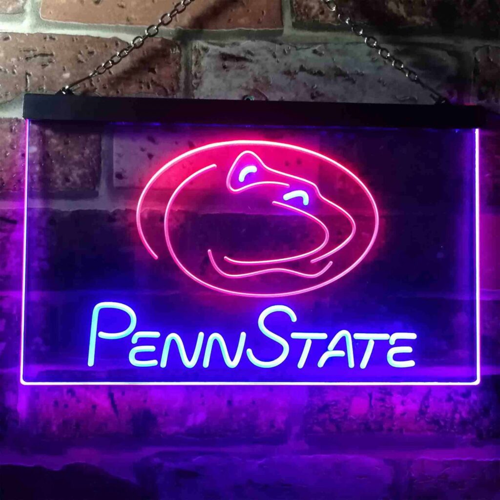 Penn State Nittany Lions Logo 1 LED Neon Sign - neon sign - LED sign ...