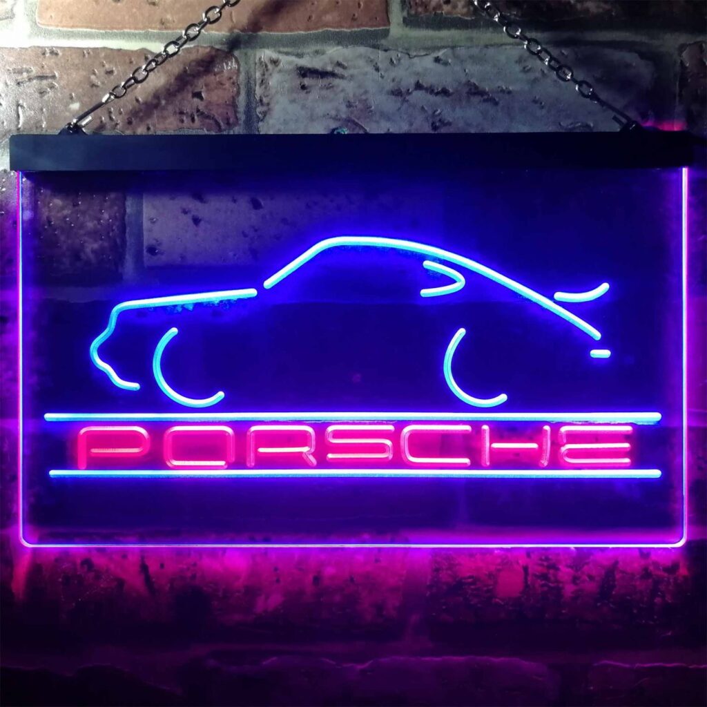 Porsche Car LED Neon Sign - neon sign - LED sign - shop - What's your sign?
