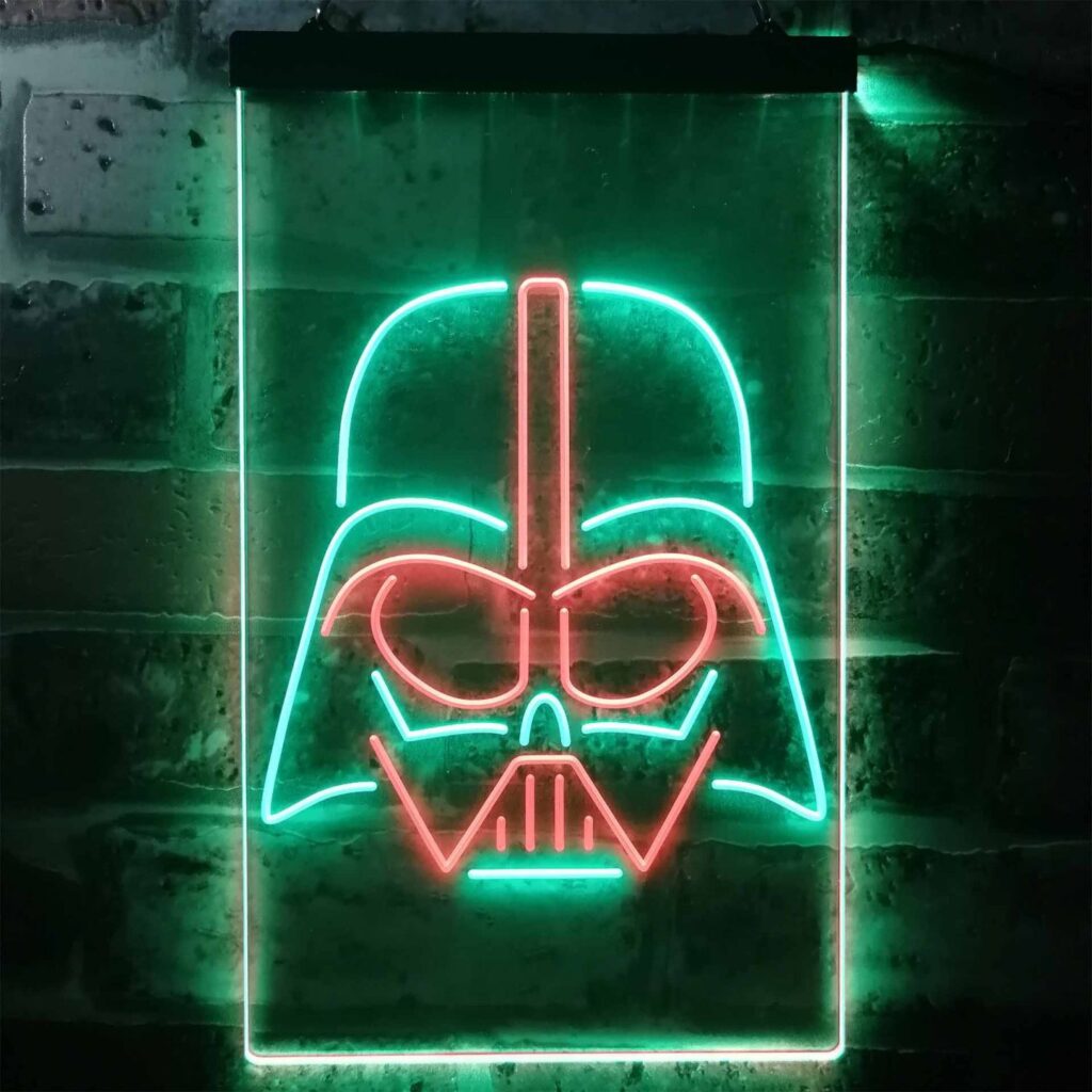 Star Wars Darth Vader Face 2 LED Neon Sign - neon sign - LED sign ...